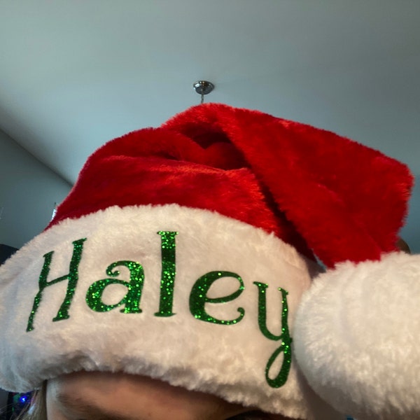 Personalized Santa Hat, Customized Santa Hats, Custom Christmas Hats ...
