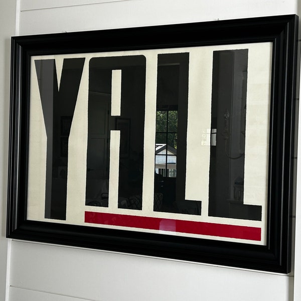 Y'all Means All Typography Poster, Western Wall Art, Southwestern Decor ...