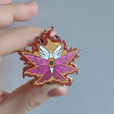 Sparkle Seraphim Enamel Pin - Etsy