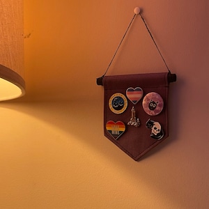 Mini Long Pin Banner Enamel Pin Display Pick Your Tip - Etsy