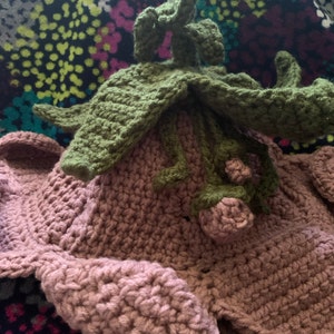 Angler Fish Crochet Hat Costume & Wrist Gauntlets Fantasy - Etsy