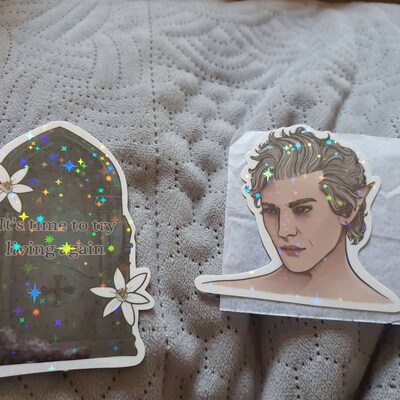 Lucifer Hazbin Hotel Handmade Stickers Die Cut Sparkle Laminate ...