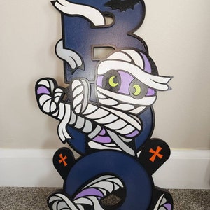 MUMMY boo Sign Halloween Laser Ready File Glowforge and Other Lasers - Etsy