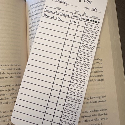 Mini Library Card Bookmark,reading List Bookmark, 3 Pack Bookmark ...
