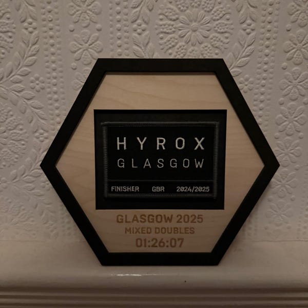 Hyrox Photo Frame | Hyrox Frame - Personalised Hyrox Frame With Your ...
