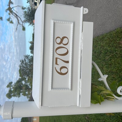 Mailbox Numbers Custom Vinyl Decals Made to Match Your HOA Color, Font ...