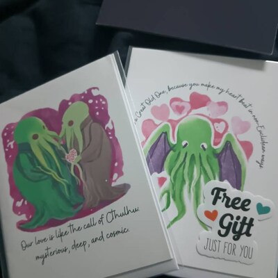 Cthulhu Birthday Card I Awoke From an Eternal Slumber for This, Goth ...