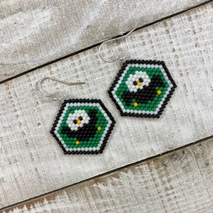 Angel Brick Stitch Bead Pattern, DIY Beaded Earring Jewelry Charms, PDF ...