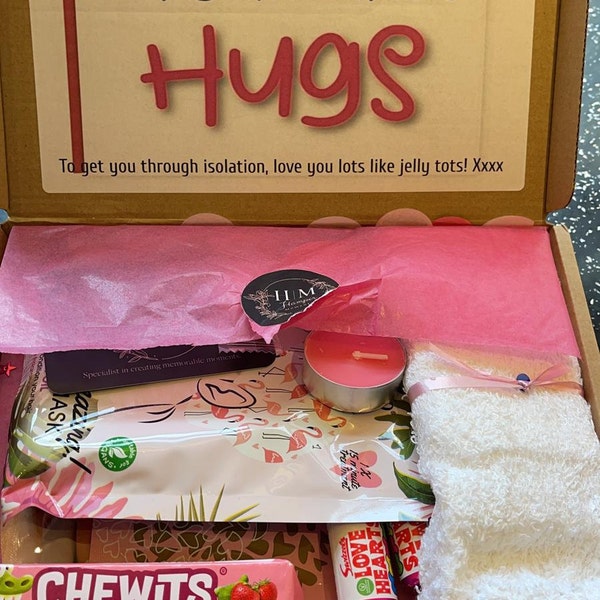 Personalised Self Care Hamper Spa Pamper Box, Gift Box for Her Birthday ...