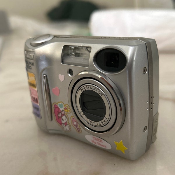 Complete Set, Olympus Mju Mini Digital Silver Digicam, Tested, Working ...