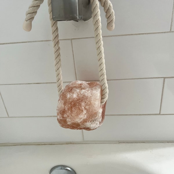 Shower Salt Rock 100% Natural Pink Himalayan Salt Rock Shower Steamer ...