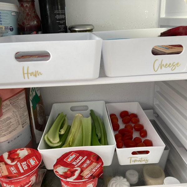 The Fridge Refrigerator Organisation Label Set of 6, 10, 20, 30 or 40 ...