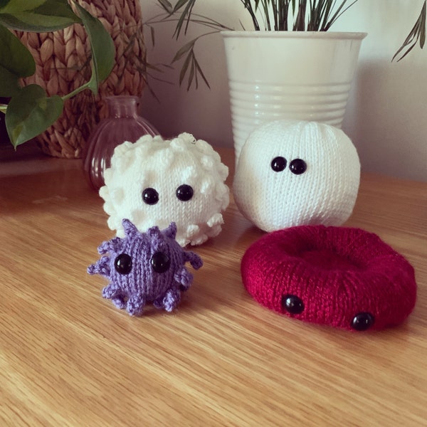 Knit Your Own Red Blood Cells (pdf Knitting Pattern) - Etsy
