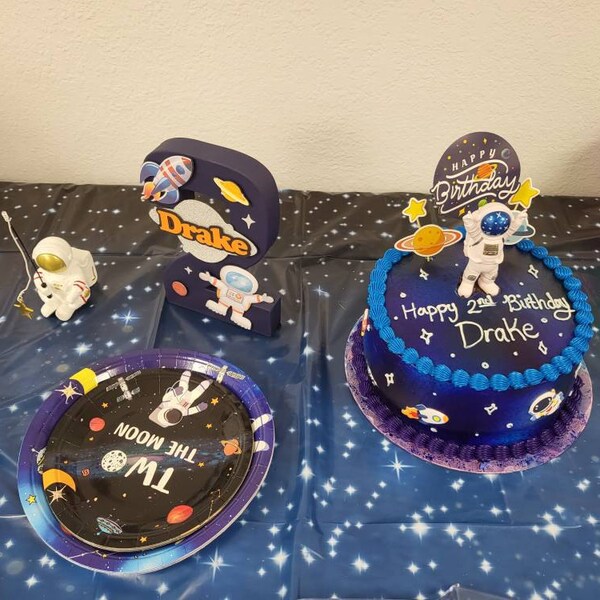 Outer Space Numbers, Outer Space Birthday Decor, Astronaut Birthday ...