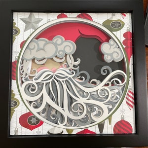 3D SANTA Svg Father Christmas Svg CHRISTMAS Svg - Etsy