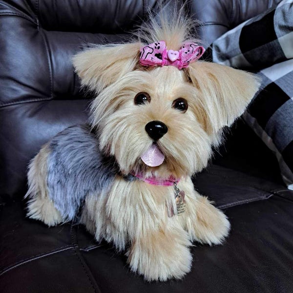 Laying Life Size Custom Dog Replica From Photo, Custom Pet Replica ...