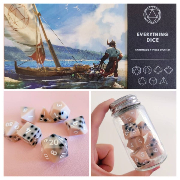 Milk Tea Boba Dice - Kawaii Dice, Boba Dice, Handmade Resin Sharp Edge ...