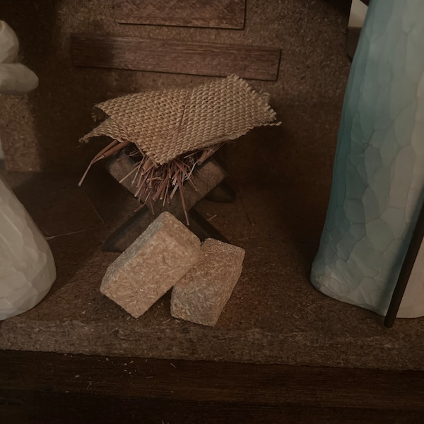 Nativity Manger /cradle for Willow Tree Nativity Wood Manger for Willow ...