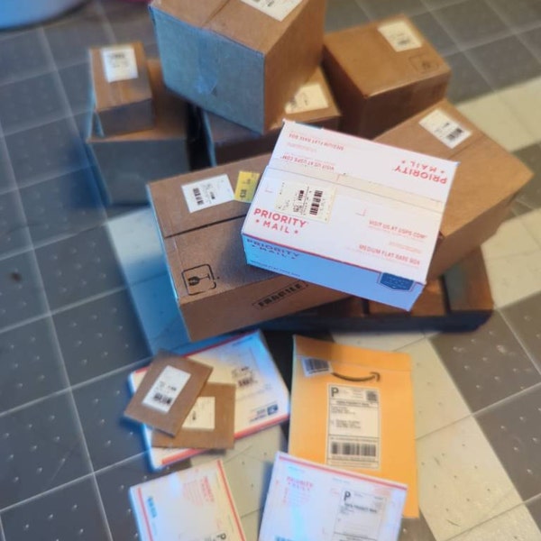 PRINTABLE Template | MAKE a Mailbox! Miniature USPS Mail Drop Box With ...