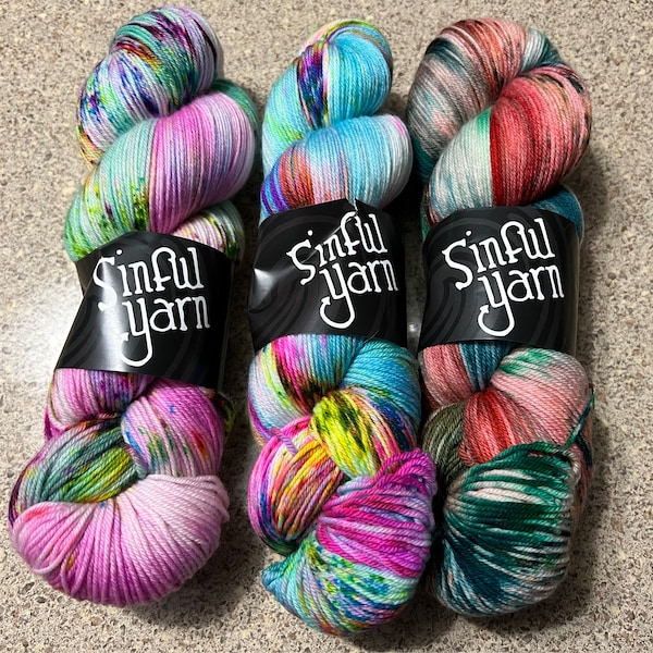 Mermaid Wish DK Weight 4 Ply Yarn Superwash Merino Wool Pastel Yarn - Etsy
