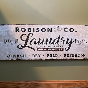 Laundry Room Decor Personalized Laundry Sign Laundry Room Art Home ...