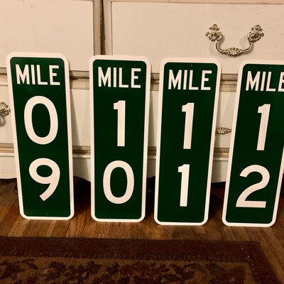 Highway Sign, Interstate Sign, Road Sign. Mile Marker, Street Sign ...
