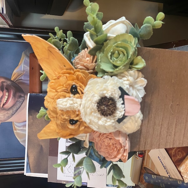 FLOWER DOG] Custom Dog Bouquet] Puppy Flower] Flower Dog Custom Order ...