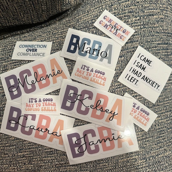 BCBA Behavior Analyst Sticker/personalized Sticker/aba Gift/aba ...