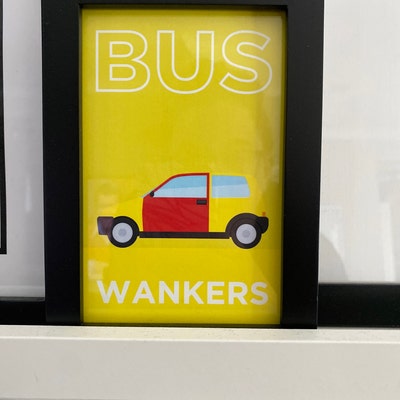 Graphic Poster: the Inbetweeners Bus Wanker Poster TV Show & Movie ...