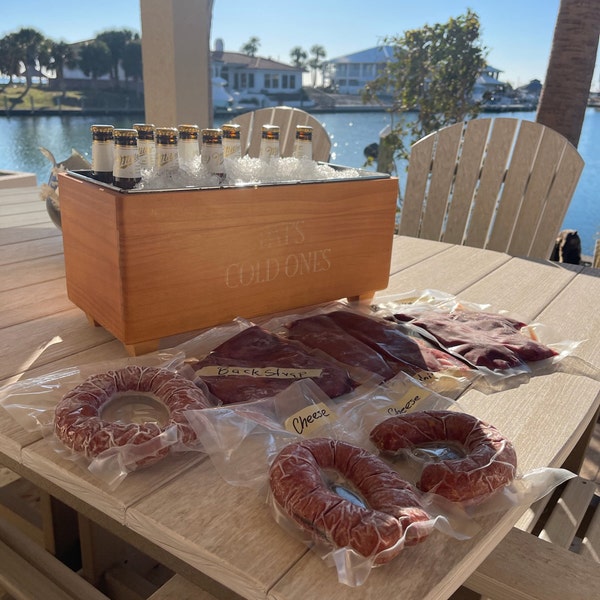 BEER TROUGH, Awesome Gift for Men, Personalized Wood Beer Chiller ...