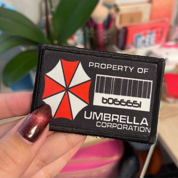 Property of Umbrella Corporation Morale Patch- Hook and Loop Patch 2x3 ...