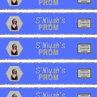 Black and White Prom Party Template Bundle, 2023 Glam Prom Chip Bag ...