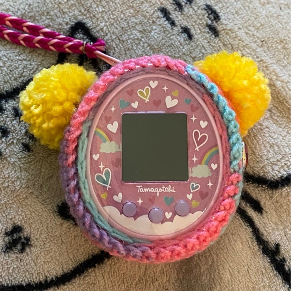 Tamagotchi Case With Pom Pom Ears, Tamagotchi Case, Tamagotchi Cover ...