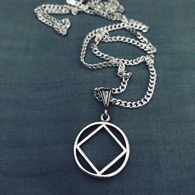 Narcotics Anonymous Set of NA Symbol Cross Pendant With Med. - Etsy