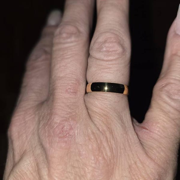 Irregular Ring - Non-tarnish Gold Ring, 18k Gold Wave Ring, Chunky Gold ...