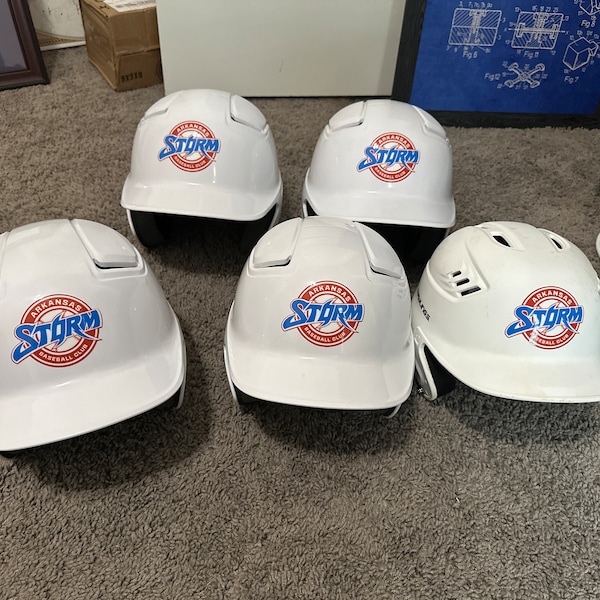 Custom Baseball Helmet Decals | Softball Helmet Stickers | Team Helmet ...