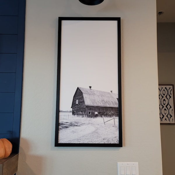 Farm Print Black and White Farmhouse Wall Art Country Print Rustic Art ...