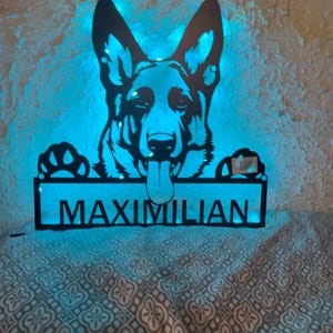 Custom Logo Design Metal Wall Art LED Light Personalized Business Logo ...