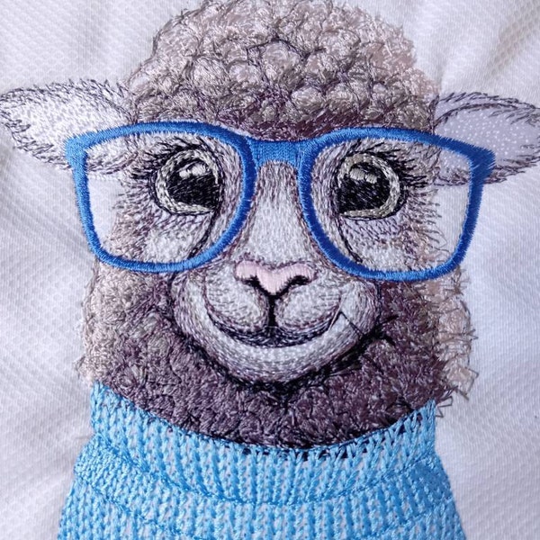 Super Realistic Lamb With Glasses Two Designs. Lamb With Gum in Sweater ...