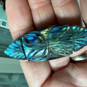 Spectrolite BLUE Flashy Labradorite Gemstone Cabochon Oval - Etsy