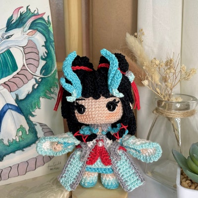 Crochet PDF Pattern: zhongli Chibi Amigurumi - Etsy