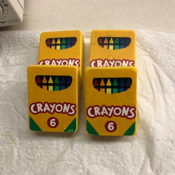 6 Pack Crayons Clipart - Etsy