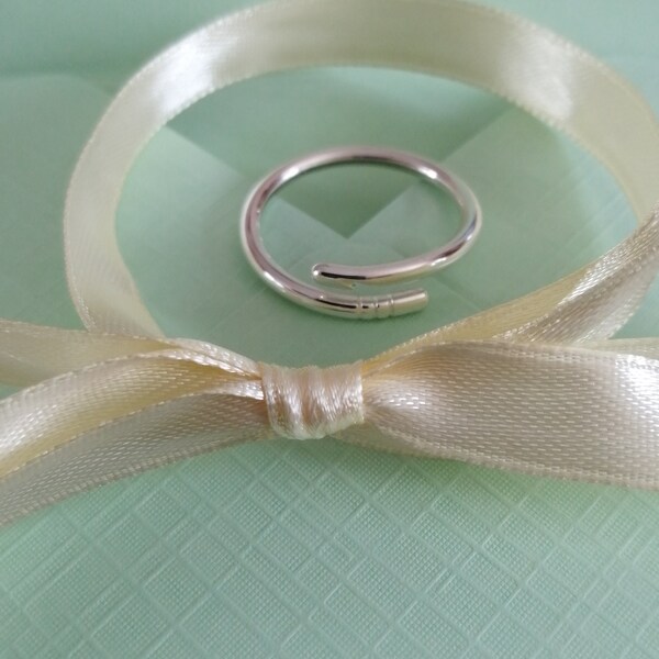 Silver Crochet Hook Ring - Etsy