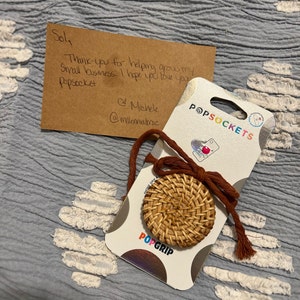 Rattan Popsocket/kindle Grip - Etsy