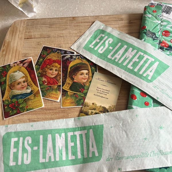 ONE Authentic Real LEAD Silver Christmas Tree TINSEL Antique Vintage 18 ...