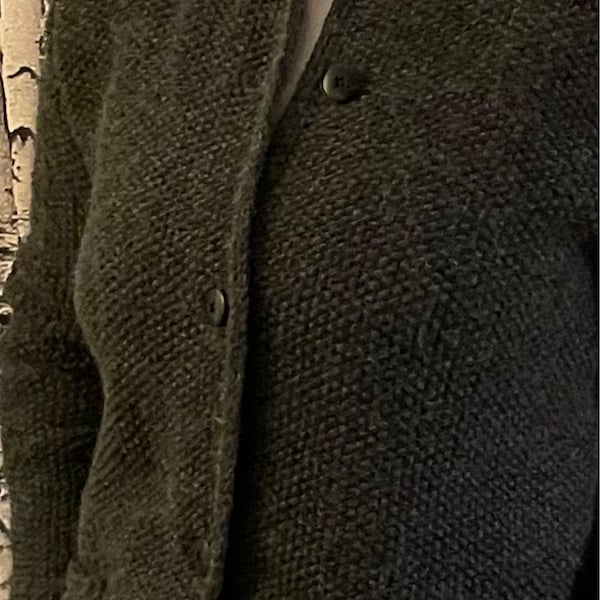 Hand-knitted Jacket in Traditional Style Made of Tweed Yarn - in Your ...