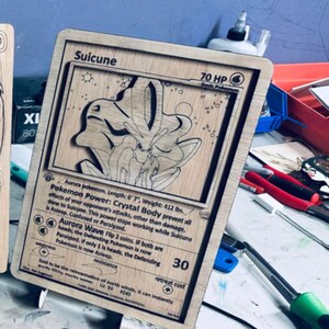 Lucario Pokemon Card Laser Cutter Files Vector for Wood. Glowforge ...