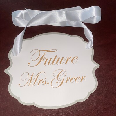 Future Mrs Sign,wedding Shower Sign, Mrs to Be Sign, Bridal Shower ...