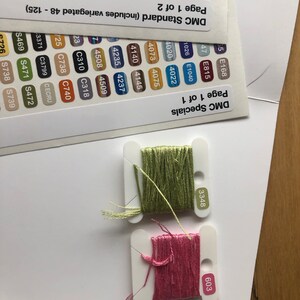 Mini DMC Complete Set Colour Vinyl Labels Suitable for All - Etsy