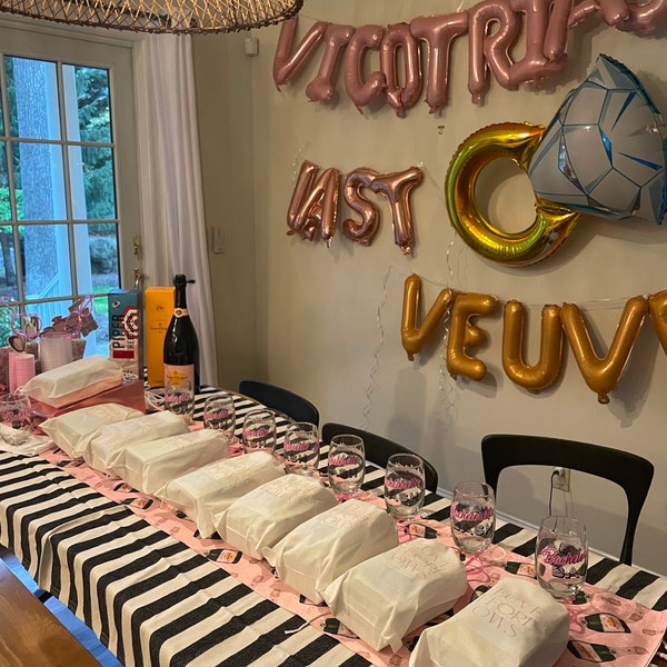 Veuve Themed Bachelorette Party Decorations Veuve Bach Party Decor Last ...